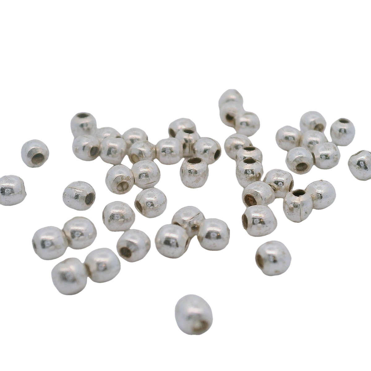 Round Spacer Beads Gold Finished, Silver Plated, 2mm, 3mm, 4mm ...