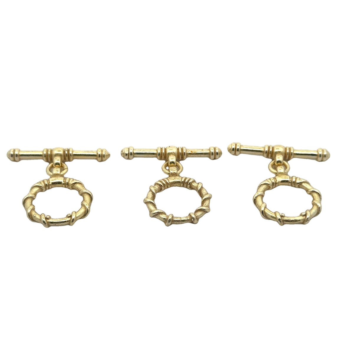 6 Pcs of Gold Finish |Twisted Toggles | Wire wrapped | Copper Toggles ...