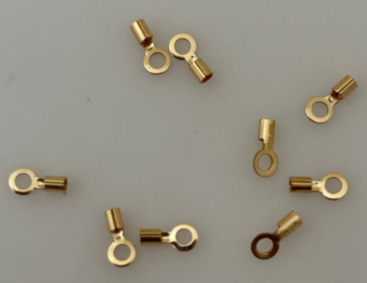 14K Real Gold Filled Crimp End Caps | Crimp Caps | Gold Filled Crimp E ...